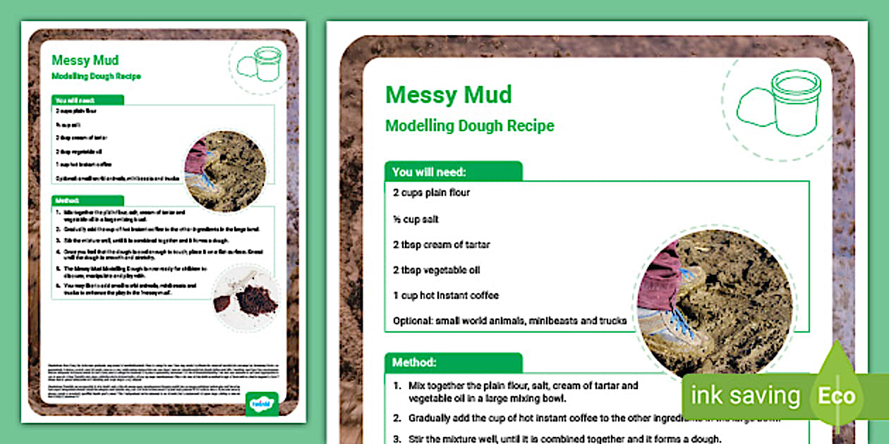 Messy Mud Modelling Dough Recipe | Twinkl (teacher made)