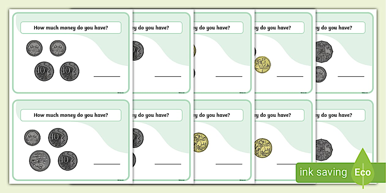 Money Inclusion Flashcard Questions (teacher made) - Twinkl