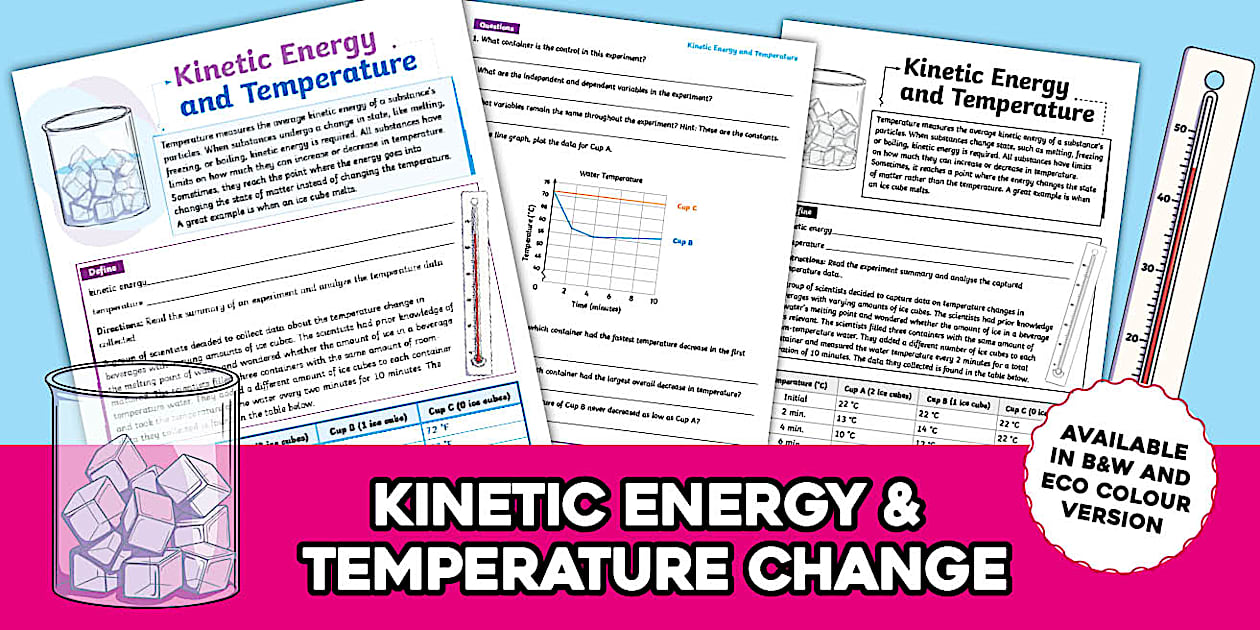 Gr 7 NS- Term 3 - Kinetic Energy and Temperature - Worksheet