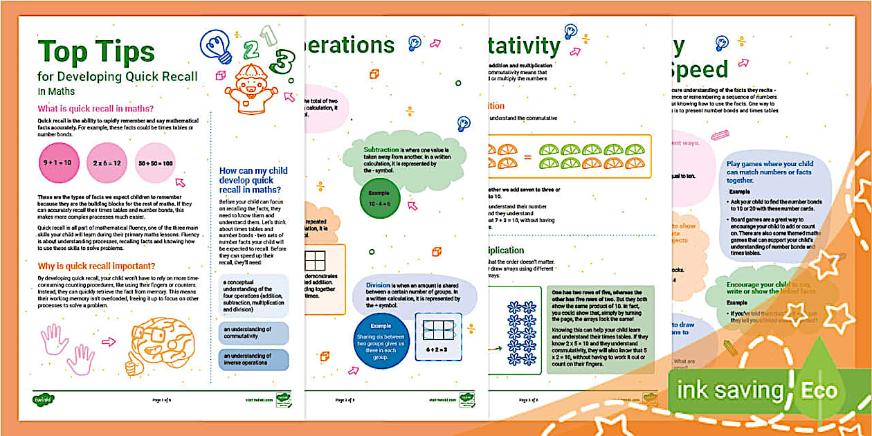 Top Tips for Developing Quick Recall in Maths (Ages 5 - 7)