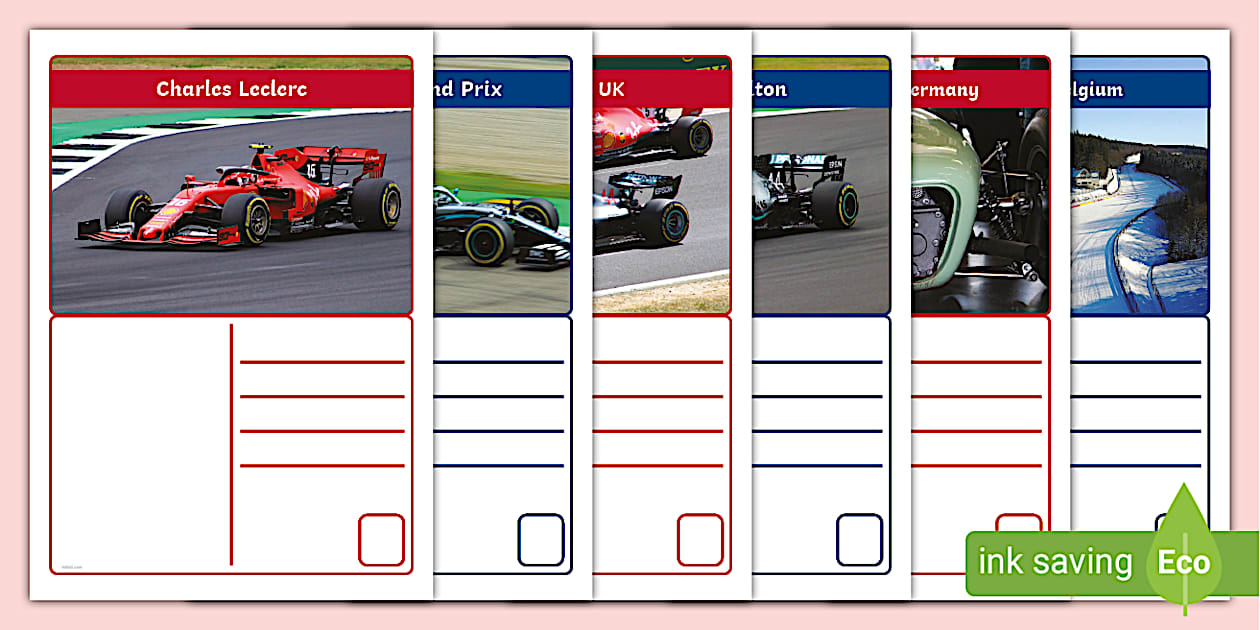 Grand Prix Postcards | Twinkl | Letter Writing | KS1