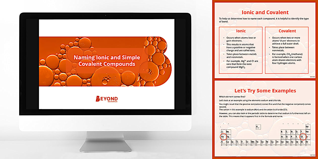 Naming Ionic and Simple Covalent Compounds PowerPoint