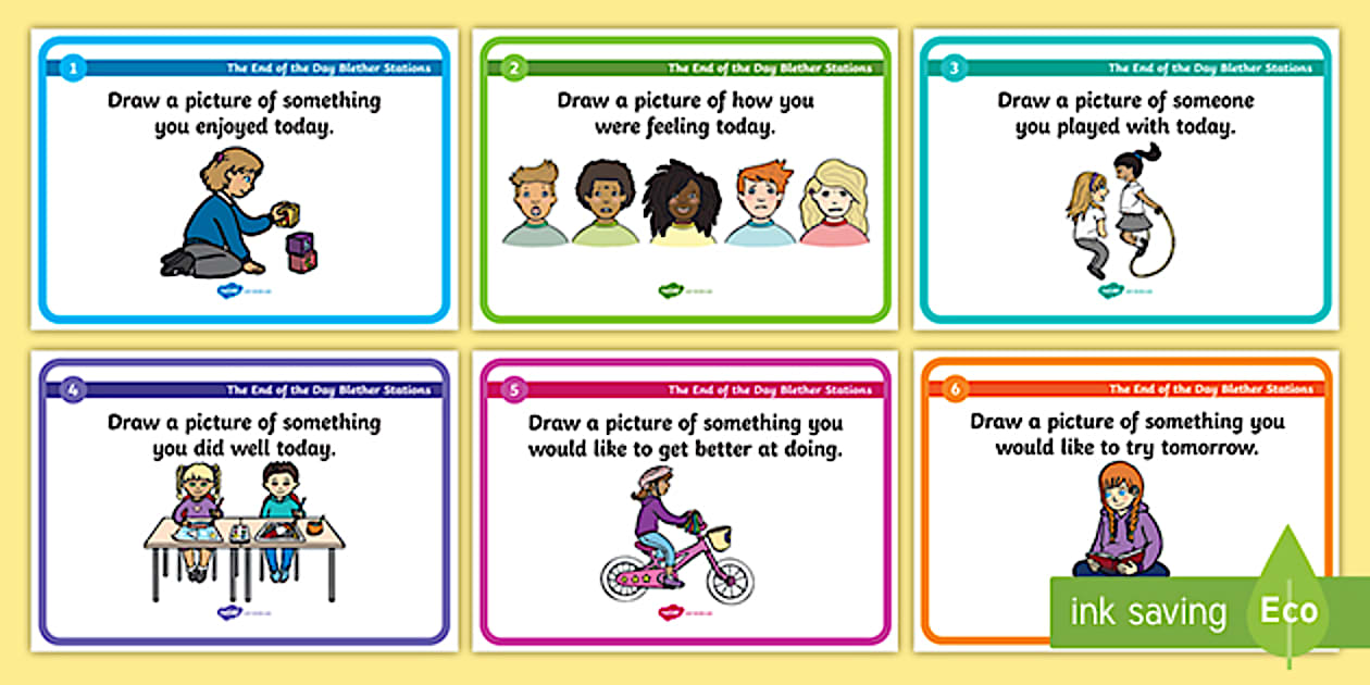 The End of the Day Blether Stations (Teacher-Made) - Twinkl