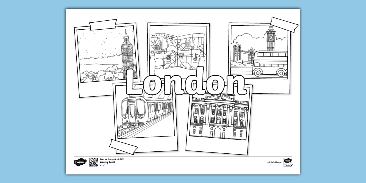 London Colouring Page - Twinkl - KS1 - Twinkl