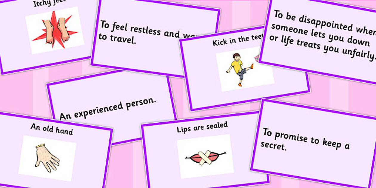 Body Idioms Matching Cards Set 3 - Twinkl