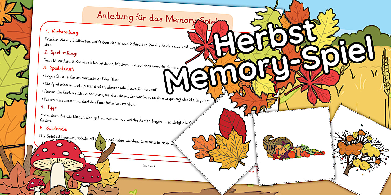 Herbst - Memory-Spiel