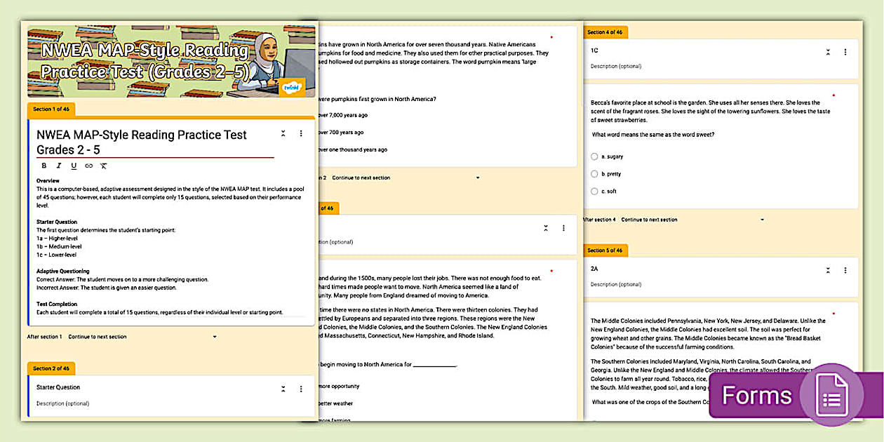 NWEA MAP Reading Practice Test | NWEA Reading Test Grade 2-5