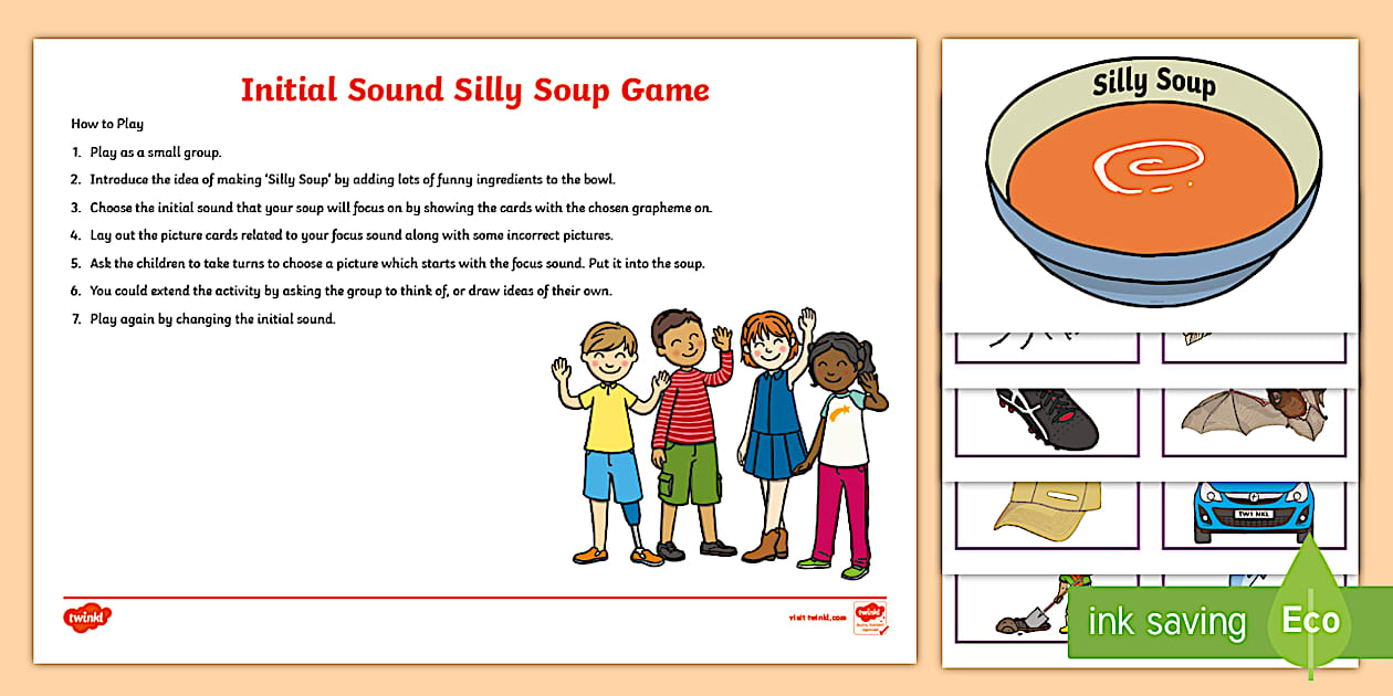 Initial Sound Silly Soup Resource Pack (teacher made)