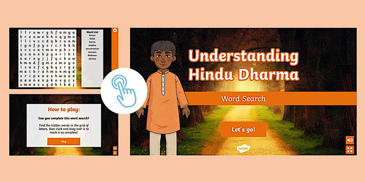 RE: Understanding Hindu Dharma: UKS2 Word Search