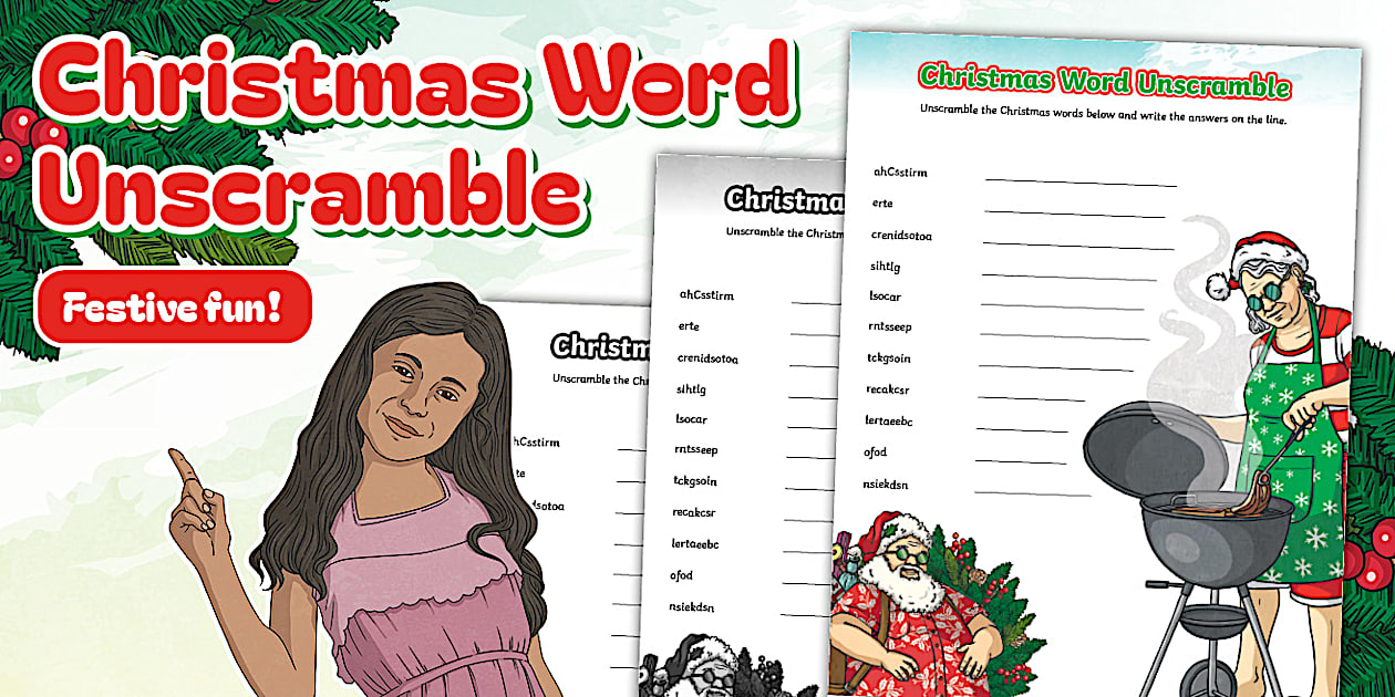 * NEW * Intermediate Phase Life Skills - Christmas Word - Scramble Game ...