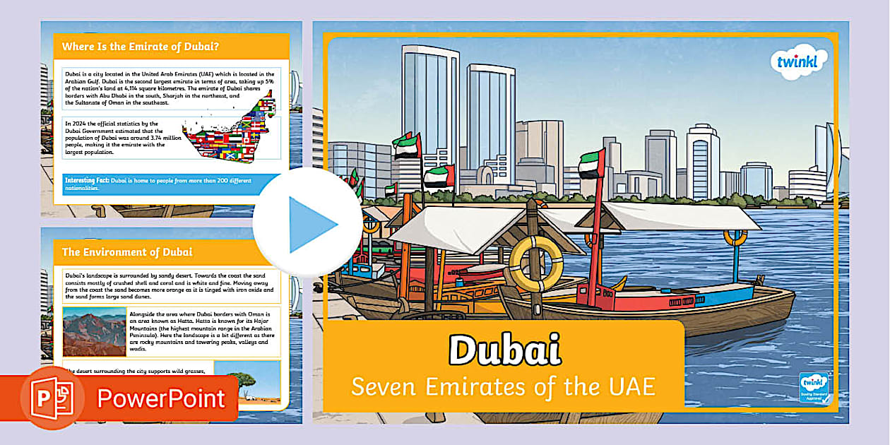 Dubai - Seven Emirates of the United Arab Emirates PowerPoint