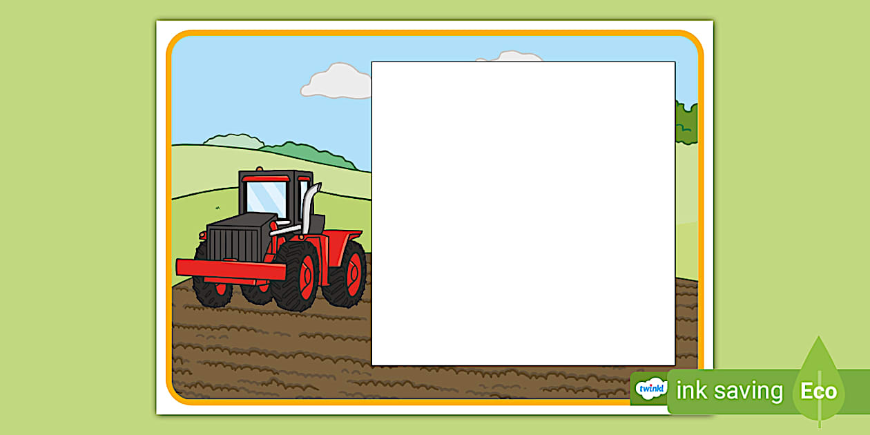 Tractor Photo Frame (teacher made) - Twinkl