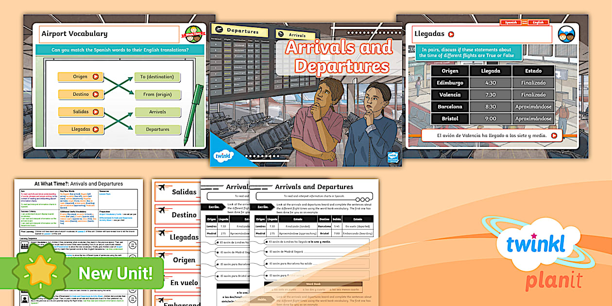 👉 PlanIt Year 6 Spanish Lesson: Arrivals and Departures