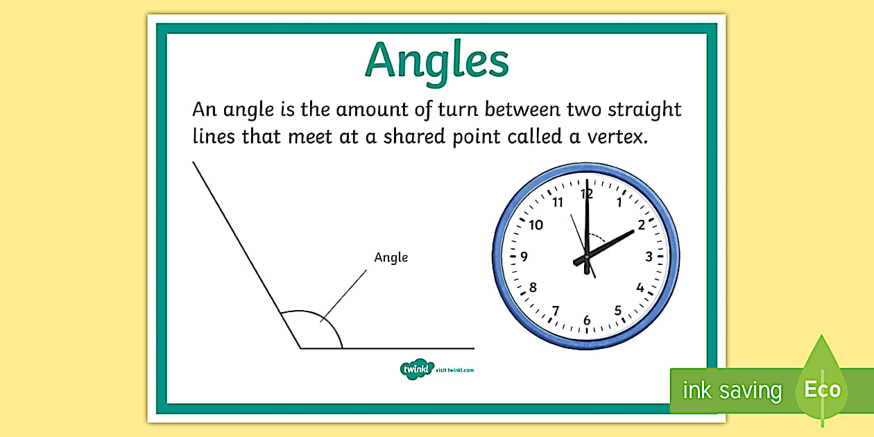 Angles Display Poster (teacher made) - Twinkl
