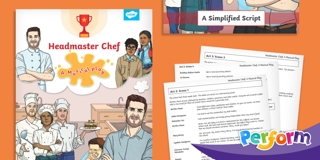 👉 Headmaster Chef - Shorter Script Version (teacher made)