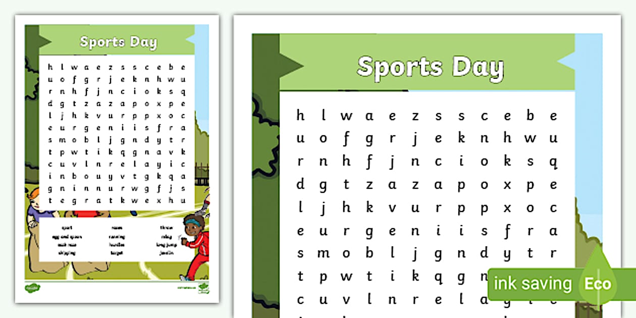 Vocabulary for Sport - Sports Day Word Search - Resource