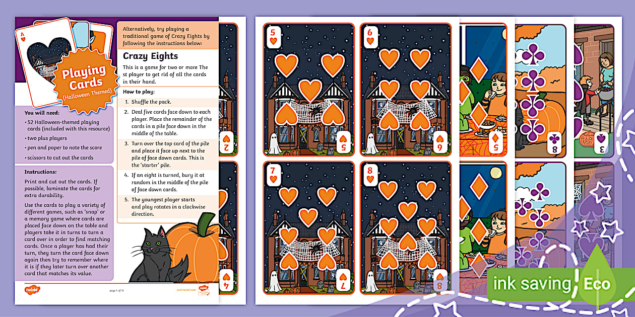 Playing Cards (Halloween-Themed)