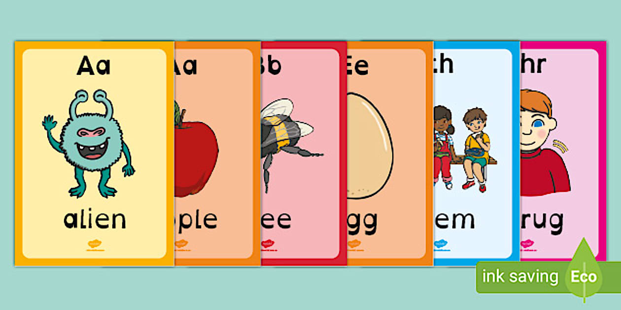 Visual Cue Phonics Posters (Teacher-Made) - Twinkl