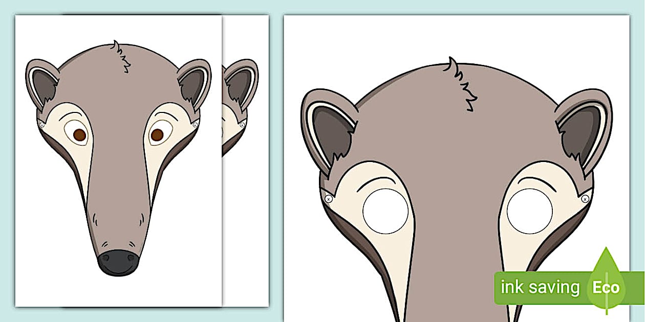 Anteater Mask - Role Play - EYFS - KS1 - Twinkl