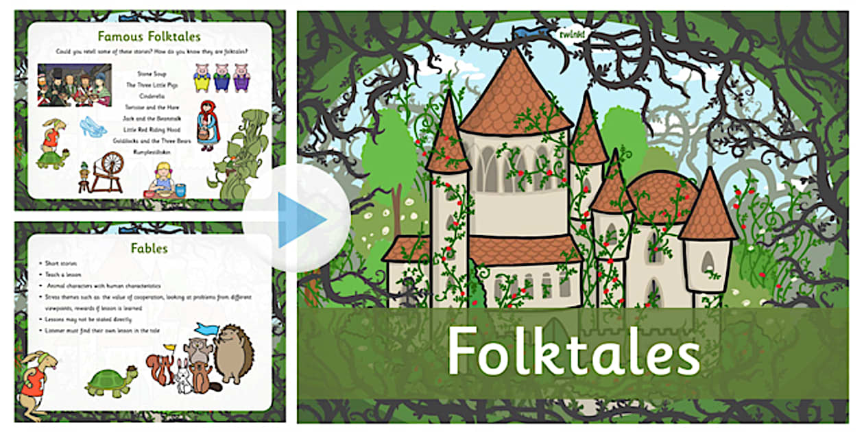 Folktales Information PowerPoint (teacher made) - Twinkl