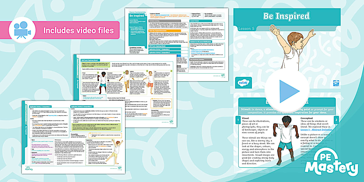 Grade 5 Dance Fundamentals L5 - Be Inspired (teacher made)