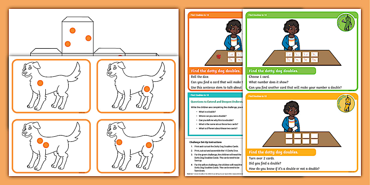 👉 Find a Double to 10 Chilli Challenges: Dotty Dog Doubles