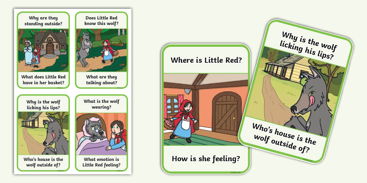 Little Red Riding Hood Inference Cards (teacher made)