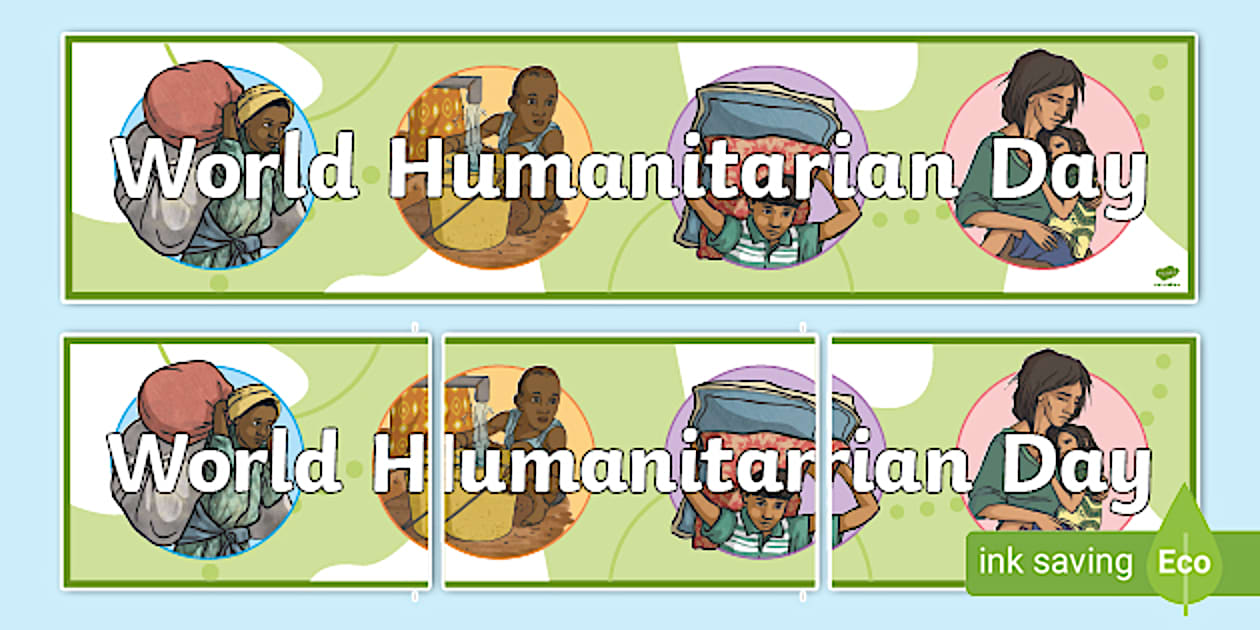 World Humanitarian Day Display Banner (Teacher-Made)