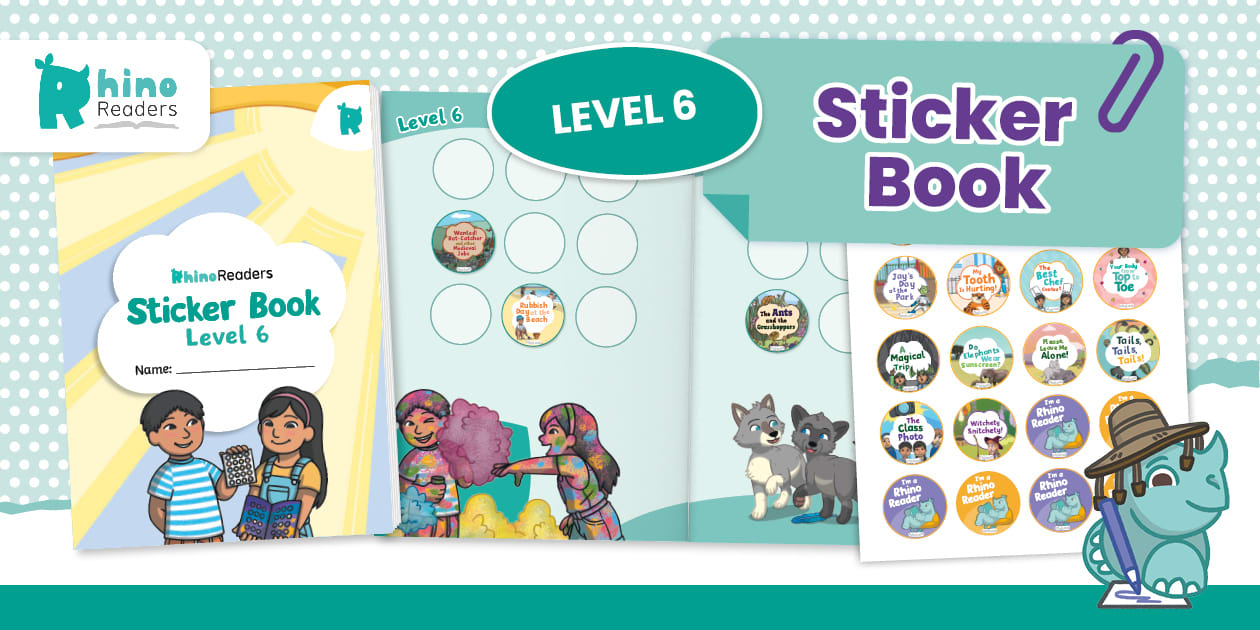 Rhino Readers Level 6 Sticker Book