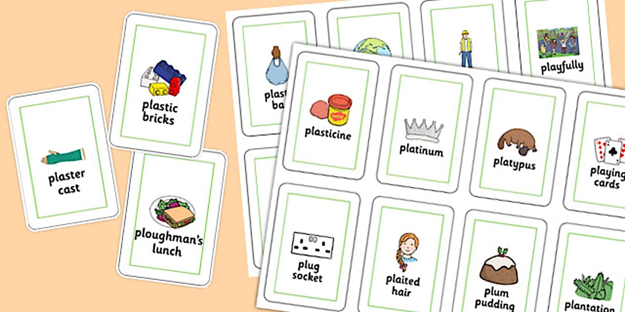 3 Syllable PL Sound Playing Cards (teacher made) - Twinkl