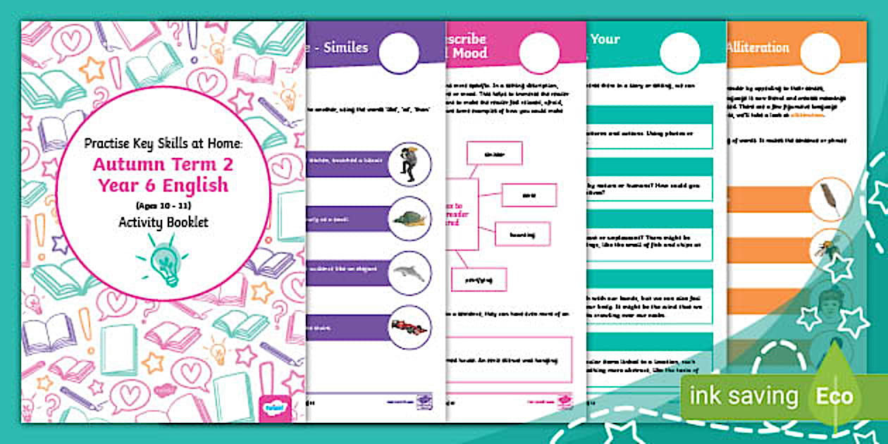 English-Themed Activity Booklet: Autumn Term 2 Year 6
