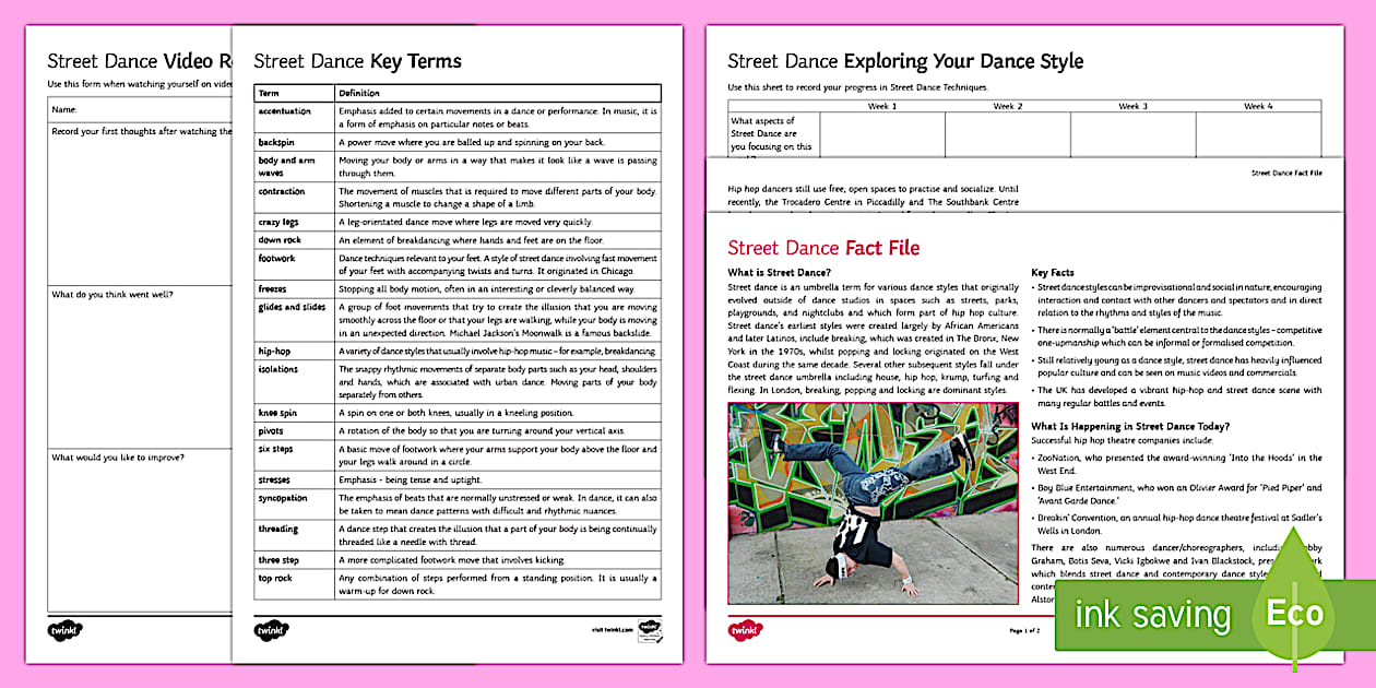 Street Dance Activity Pack (teacher made) - Twinkl