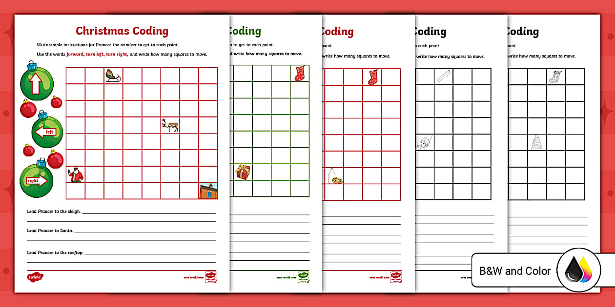 Christmas Coding Activities for 3rd-5th Grade | Twinkl USA