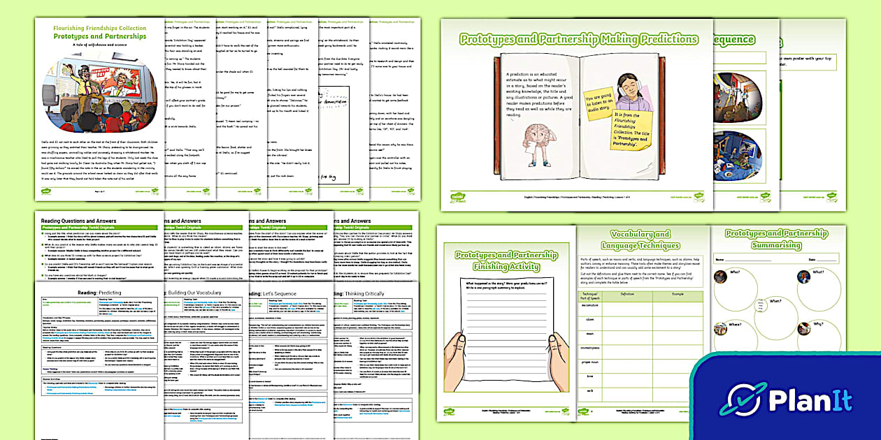 Year 4 Prototypes and Partnership Reading Unit Pack - Twinkl