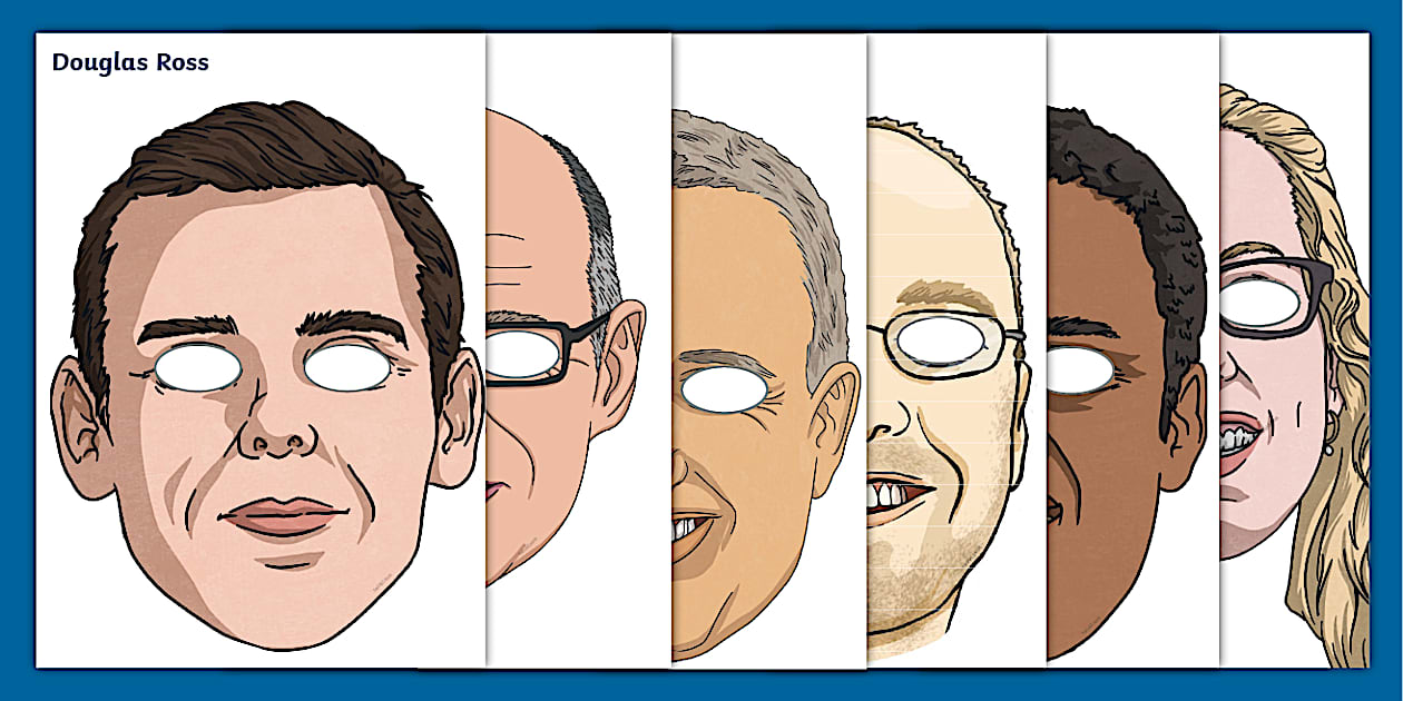 Scottish Parliament Elections Party Leader Role Play Masks