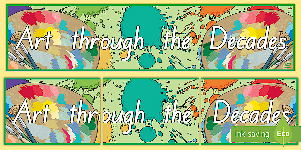 Art through the Decades Display Banner