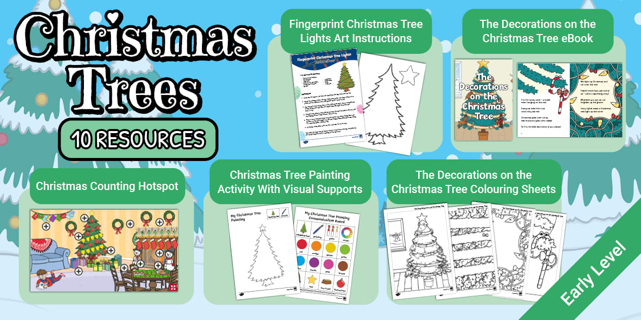 Christmas Trees Early Level Resource Pack
