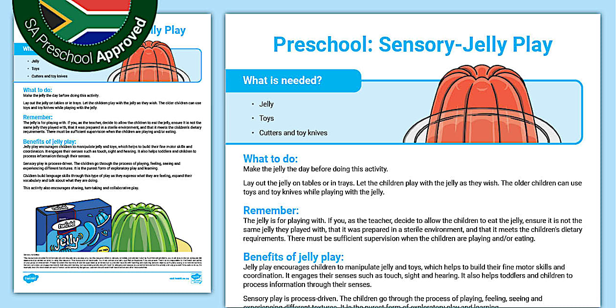 Preschool: Sensory-Jelly Play (teacher made) - Twinkl