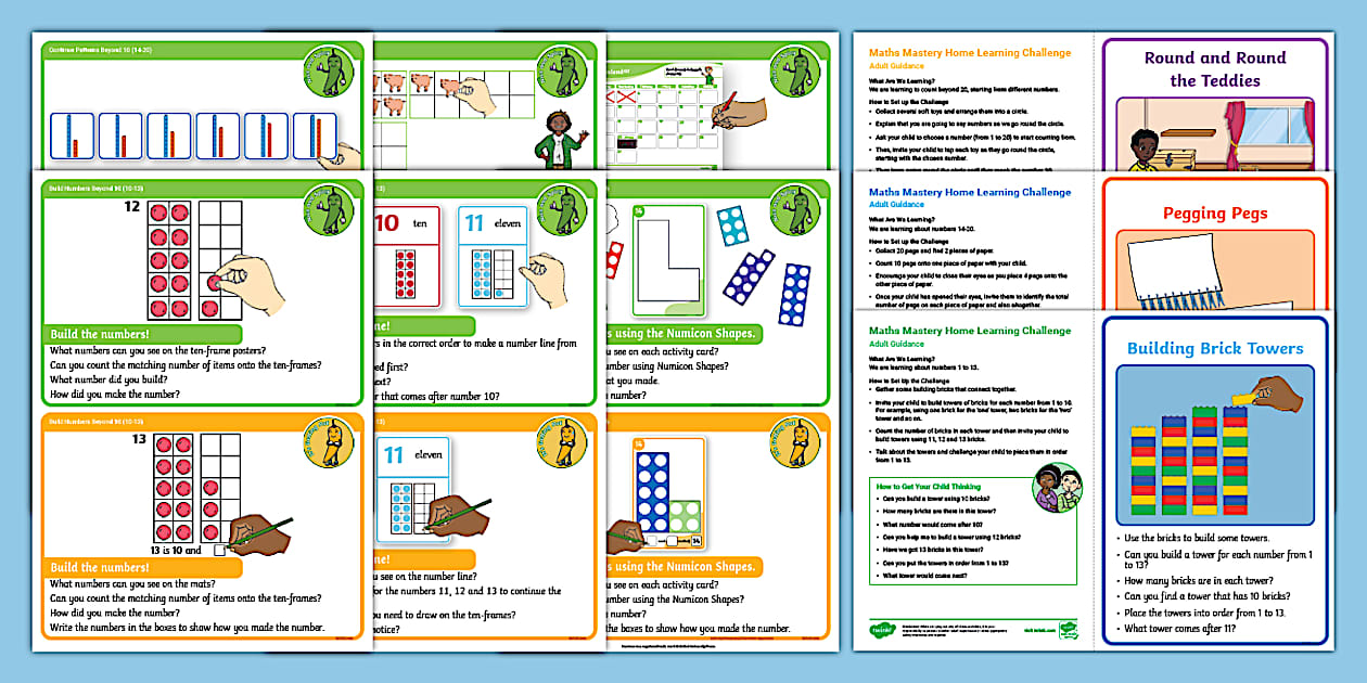 👉 EYFS Maths Challenges to Support WRM To 20 and Beyond