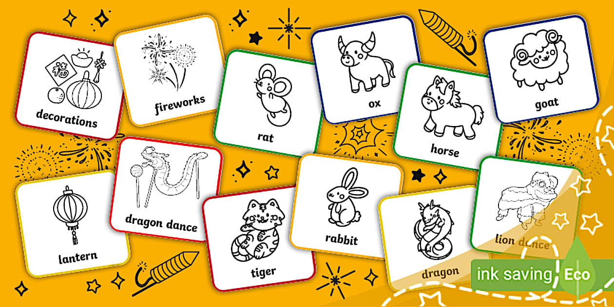 My First Lunar New Year Flashcards (teacher made) - Twinkl