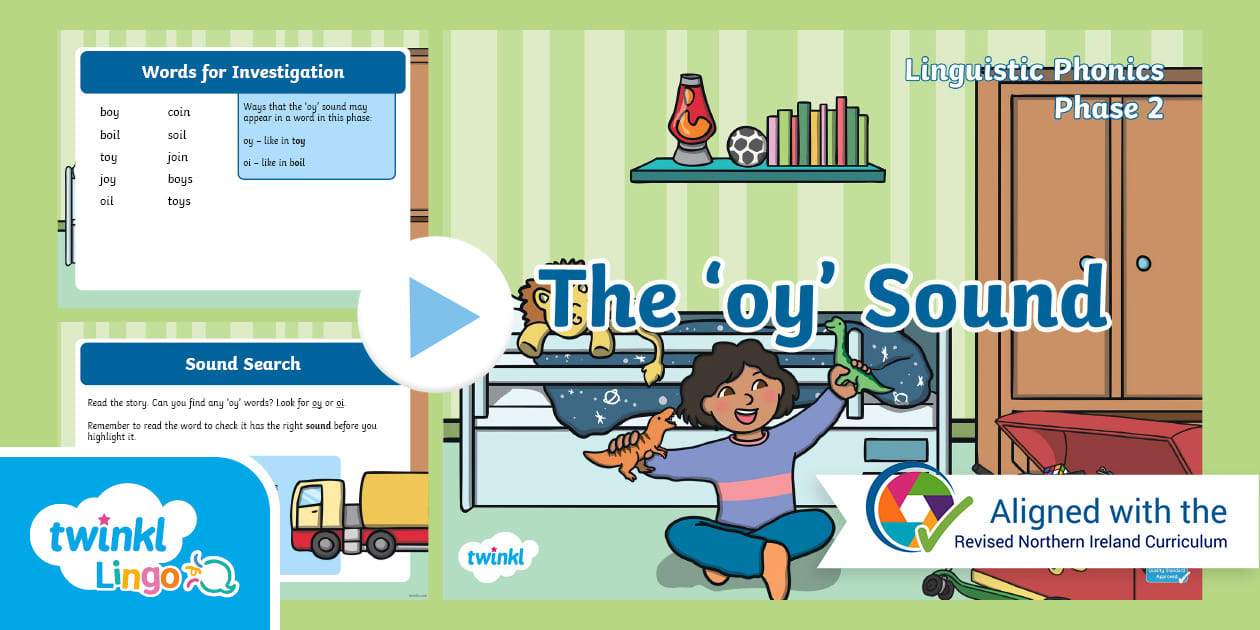 Linguistic Phonics Stages 5/6 Phase 2 'oy' Sound PowerPoint