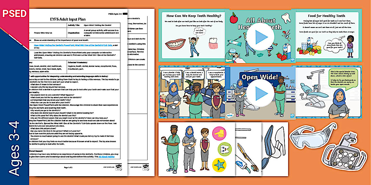 EYFS Open Wide! Visiting the Dentist Adult Input Plan 3-4