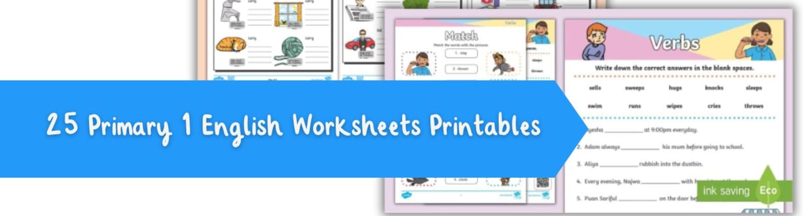 Grade 1 English Worksheets Printables