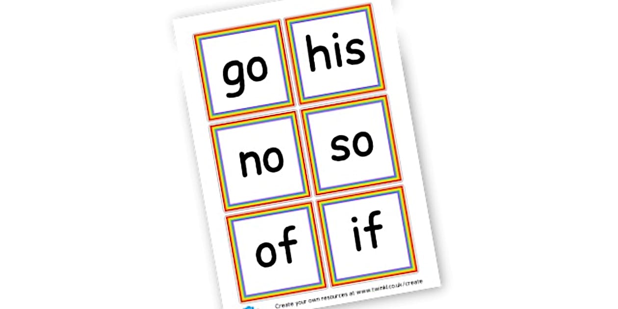 Printable Snail Words Cards for Classroom Use (teacher made)