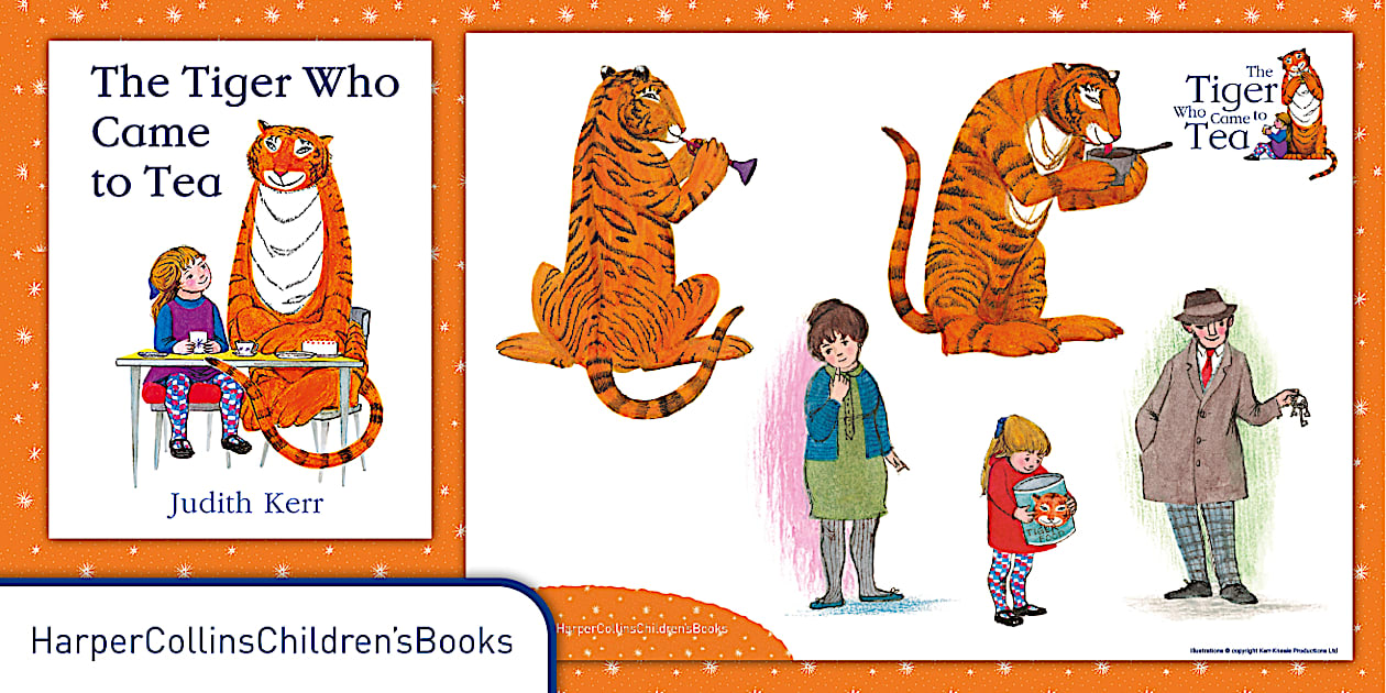 The Tiger Who Came to Tea Stick Puppets