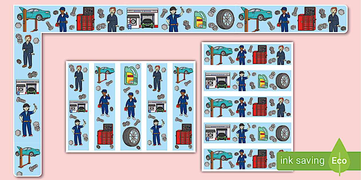 Garage And Mechanic Display Borders - Twinkl - KS1 - Twinkl