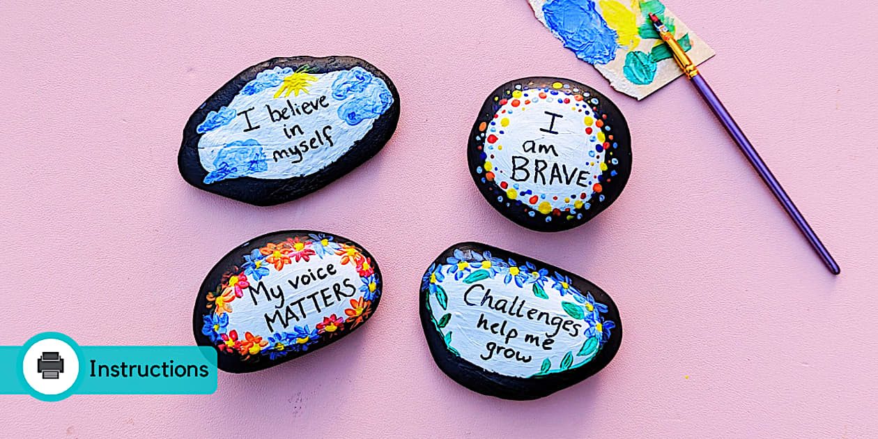 Affirmation Rocks | Mindfulness Crafts (teacher made)