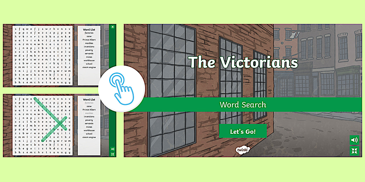 The Victorians Interactive Word Search - KS2 - Twinkl