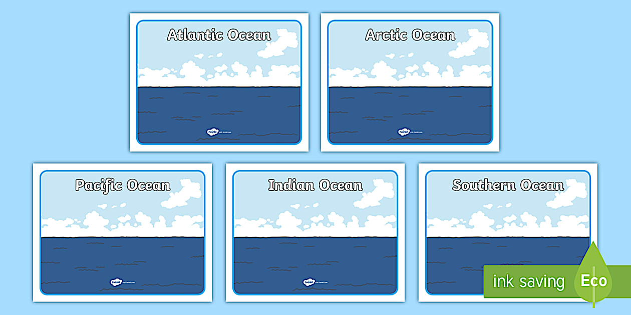 Editable Ocean Signs | World Oceans Day | Twinkl USA