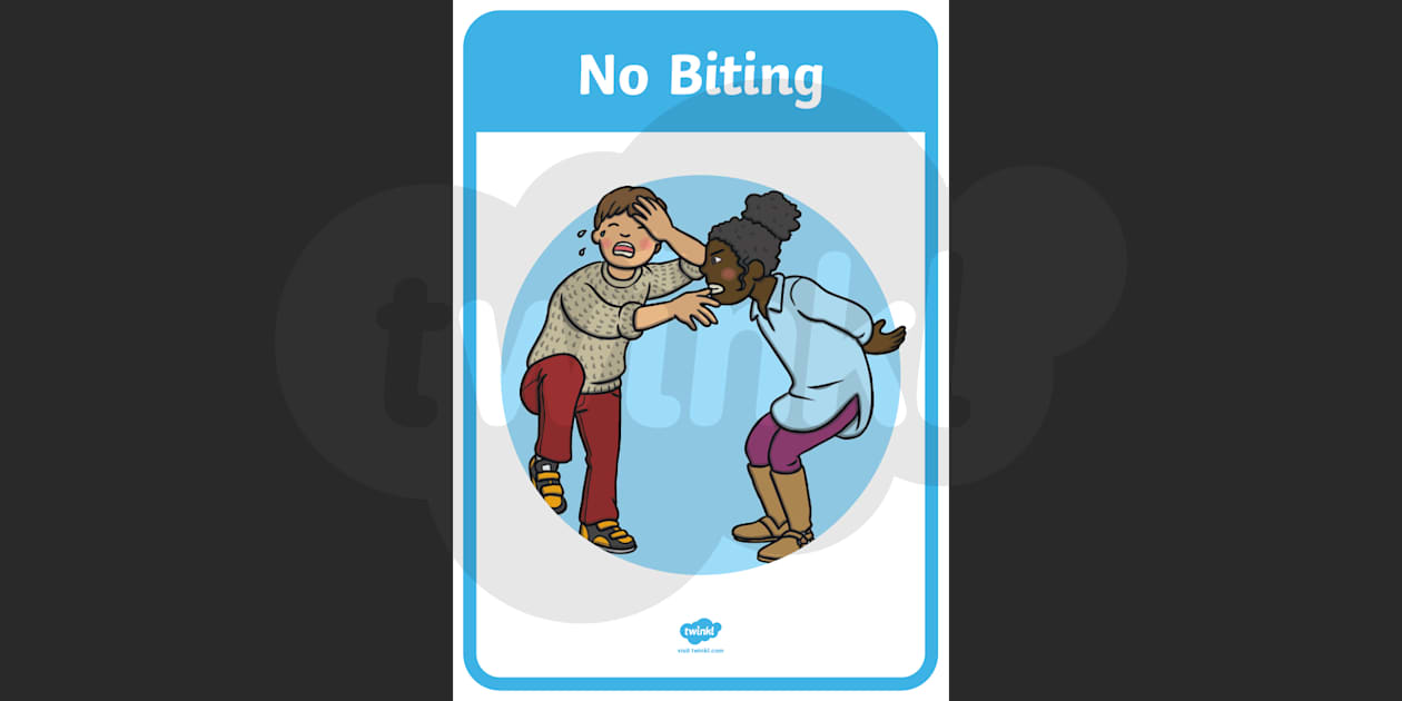 no hitting poster